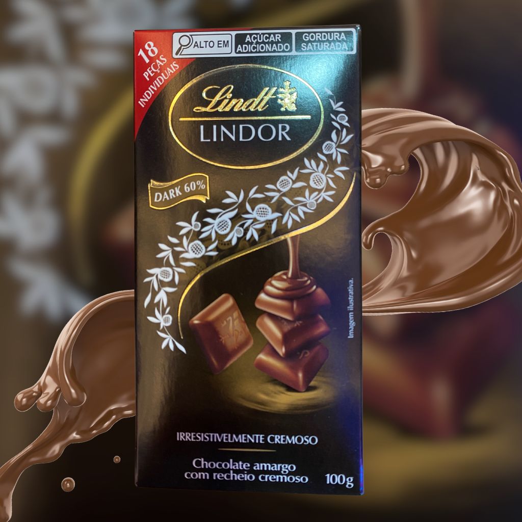 Chocolate Lindt Extra Amargo 100g - Kazu Dooces